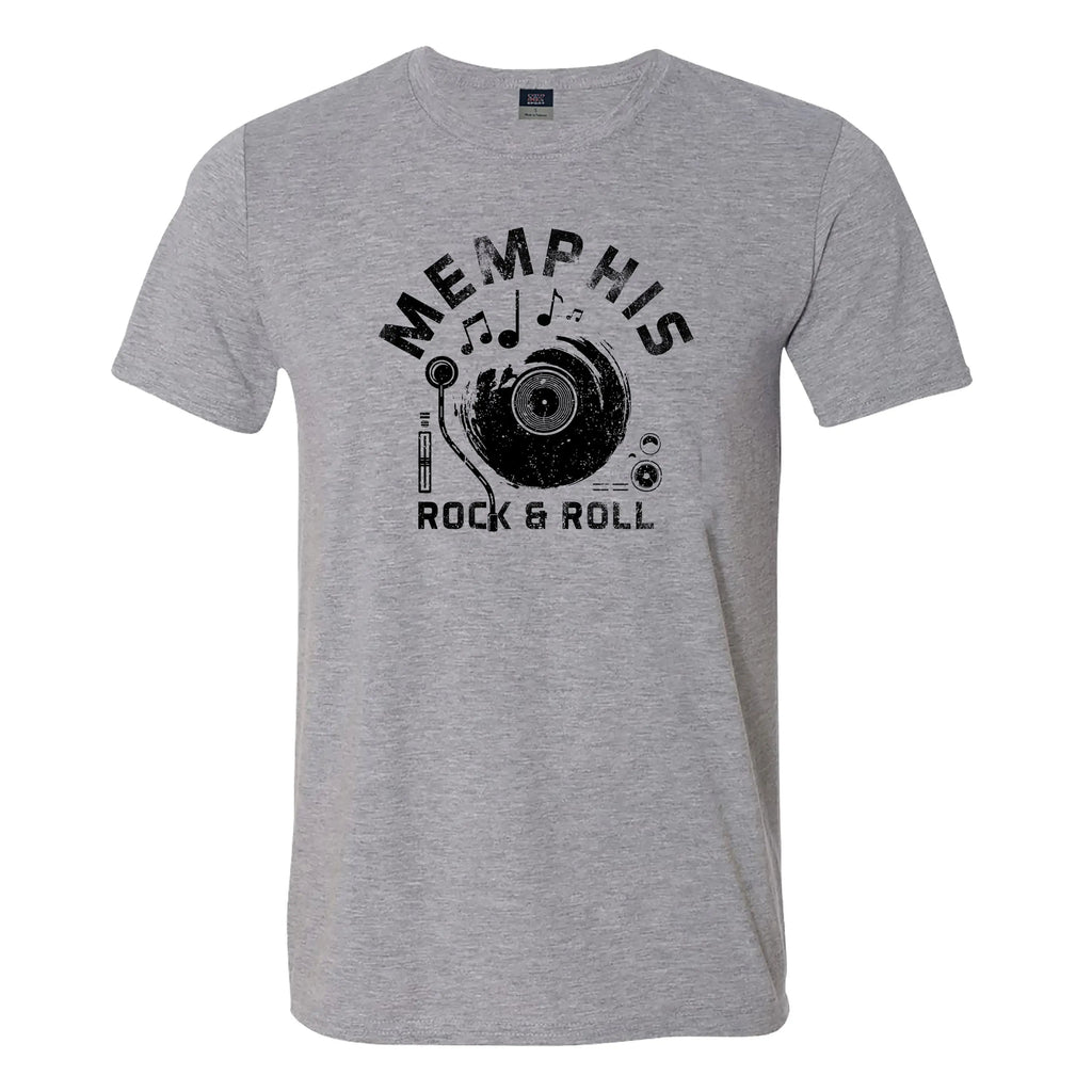Memphis Rock 'N Roll Tee - Grey - Lansky Bros.