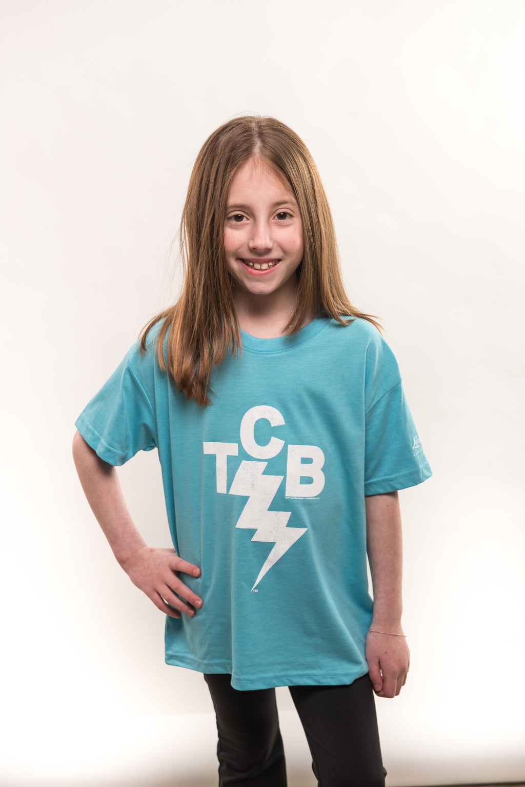 Youth TCB Tee - Teal - Lansky Bros.